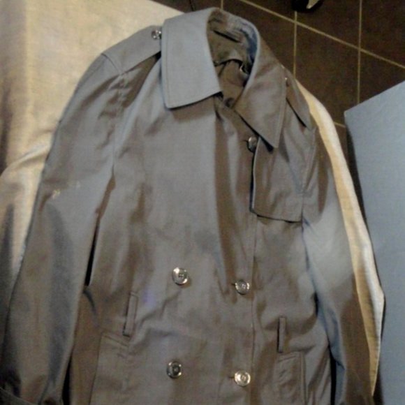 Jackets & Coats | Sz12l Approved Military Usn Asu Army Trench Coat ...